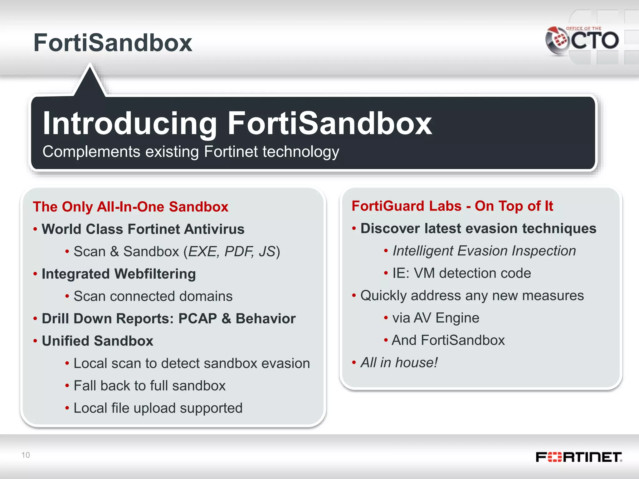 Fortinet sandboxing | PPTX