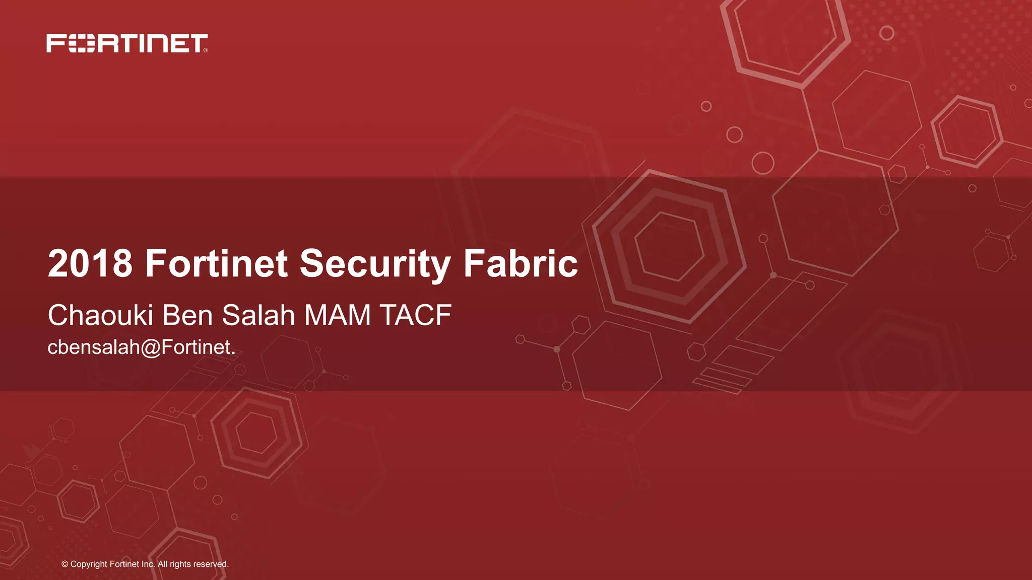Fortinet security fabric | PPT