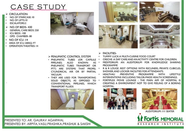 case study on hospital - fortis hospital, gurgaon | PDF | Healthcare ...