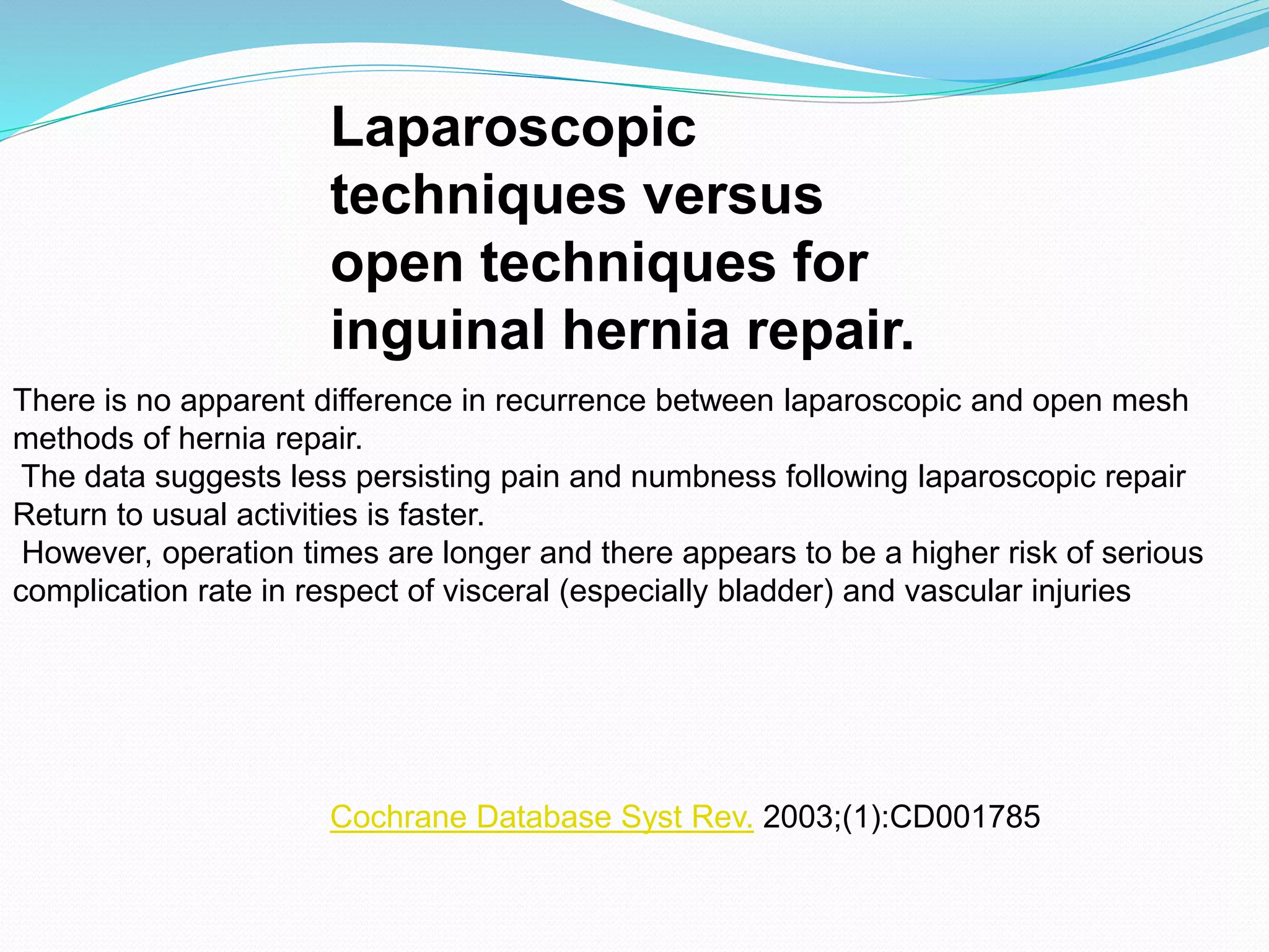 Hernia treatment and surgery | PPTX