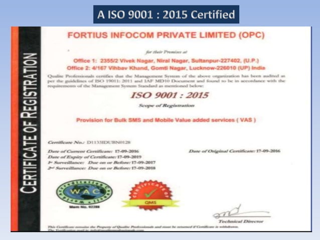 FORTIUS INFOCOM PRIVATE LIMITED | PPT
