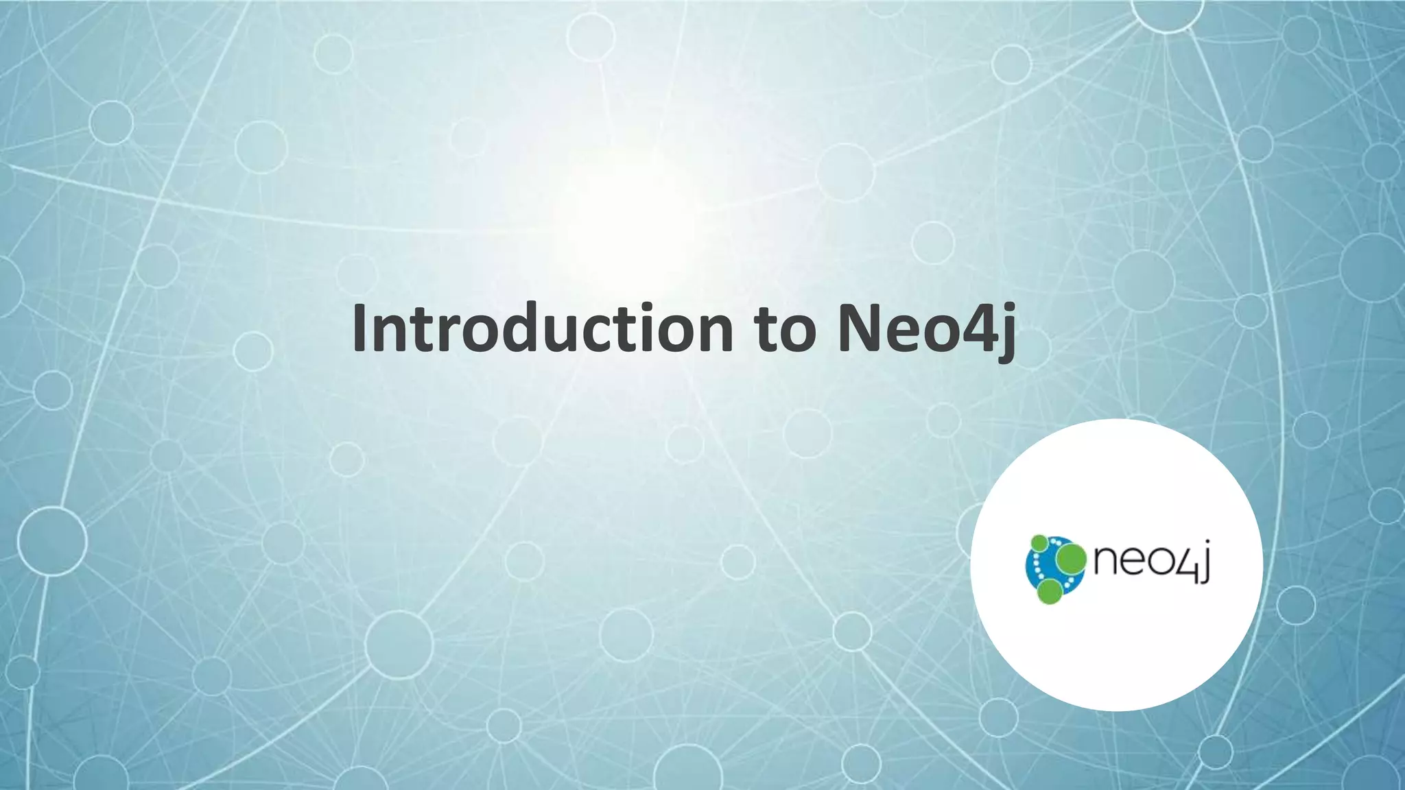 Introduction to Neo4j | PPTX