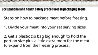 Packaging food items and materials to use | PPT