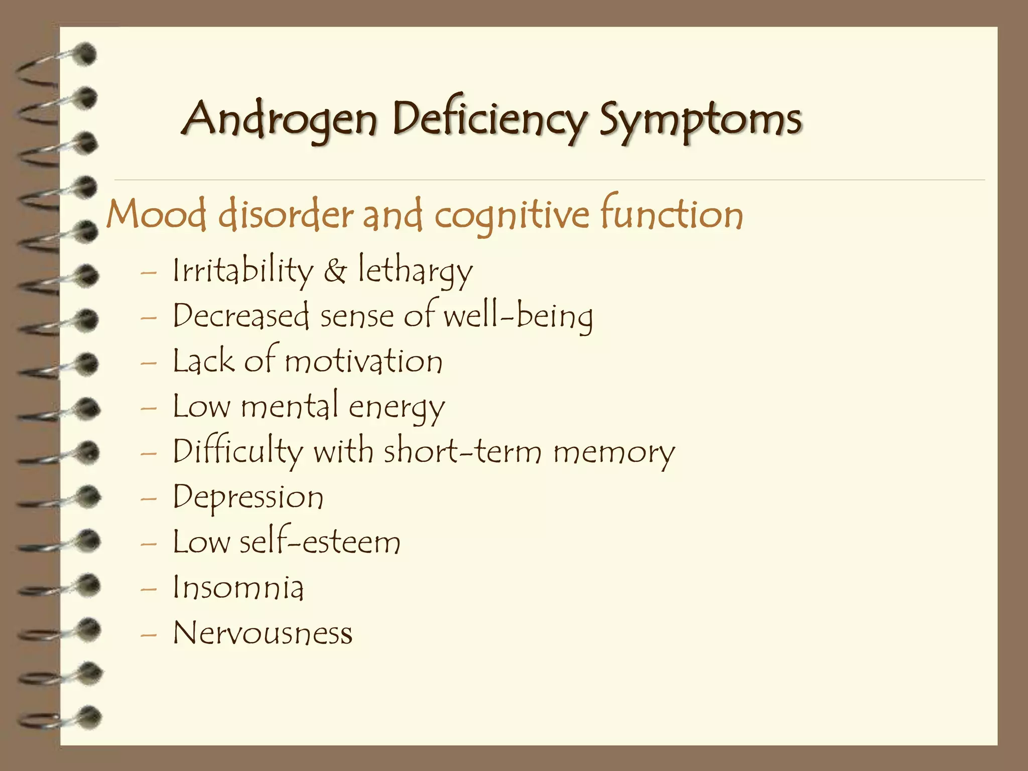 MALE GONADAL FUNCTION AND DYSFUNCTION (MALE HYPOGONADISM) | PPT