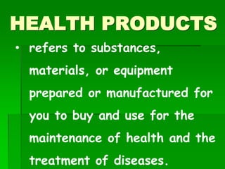 CONSUMER HEALTH | PPTX