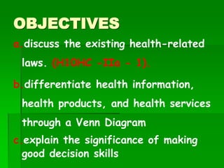 CONSUMER HEALTH | PPTX
