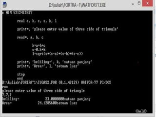 tugas bahasa fortran | PPT