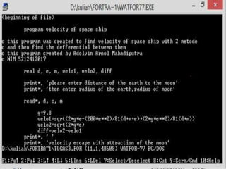 tugas bahasa fortran | PPT