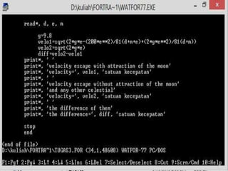 tugas bahasa fortran | PPT