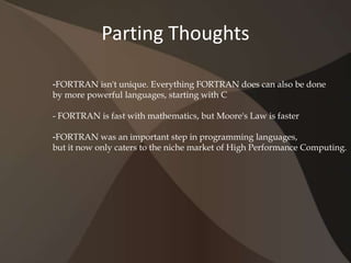 Fortran - concise review | PPT