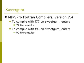 Fortran compiling 2 | PPT