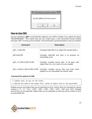 Fortran tutorial | PDF | Programming Languages | Computing