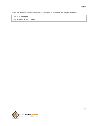 Fortran tutorial | PDF | Programming Languages | Computing
