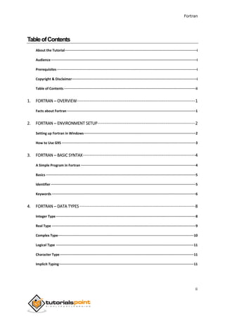 Fortran tutorial | PDF