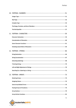 Fortran tutorial | PDF