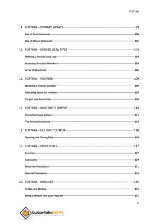 Fortran tutorial | PDF | Programming Languages | Computing