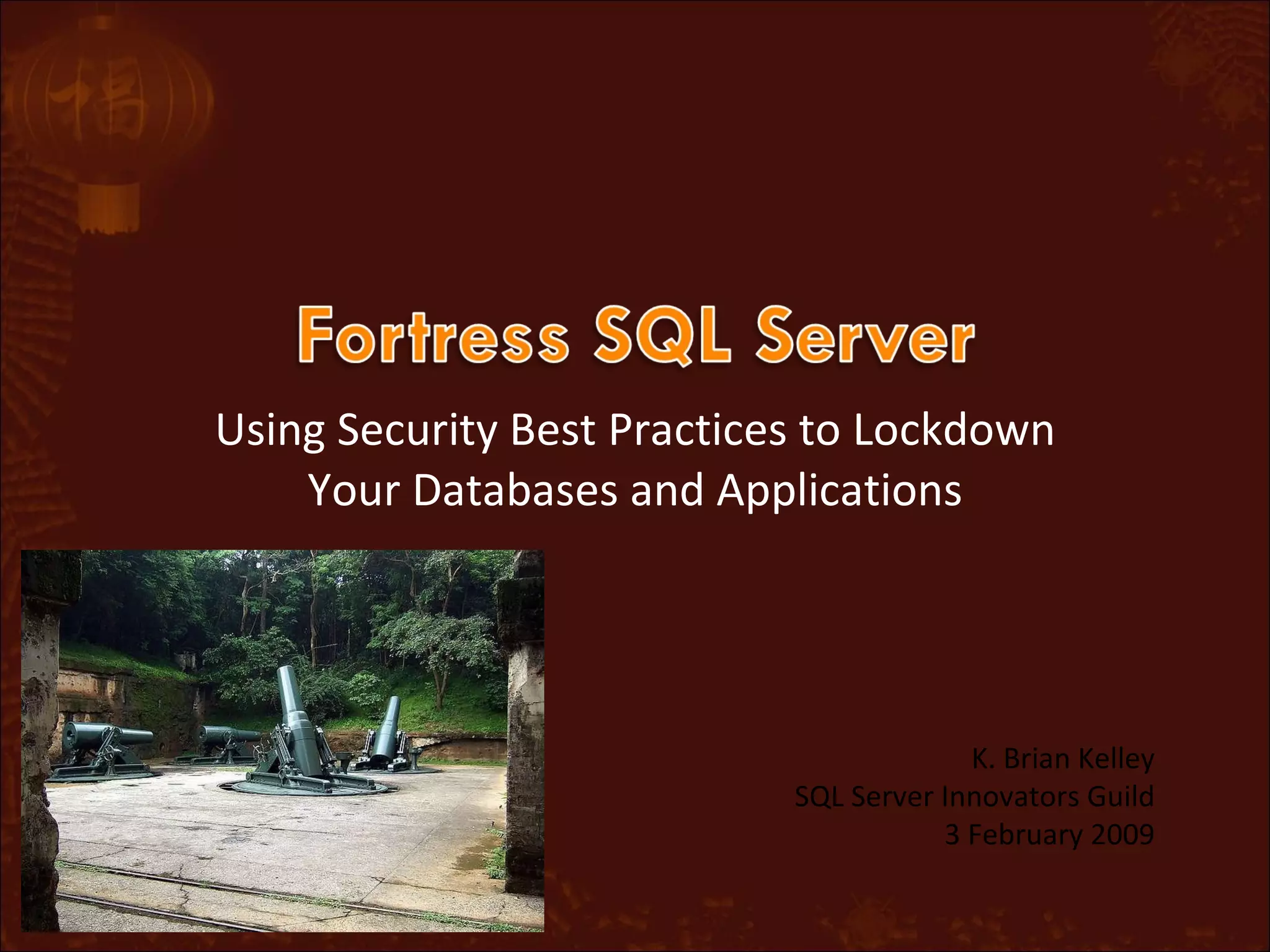 Fortress SQL Server | PPT