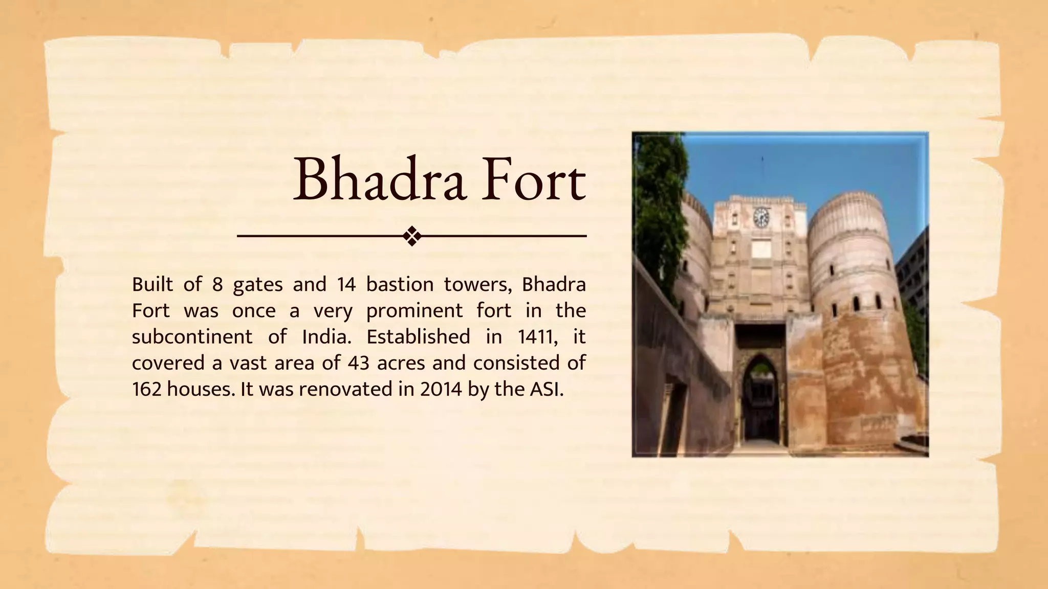 6 Amazing Forts in Ahmedabad for your History Stomach! | PPTX