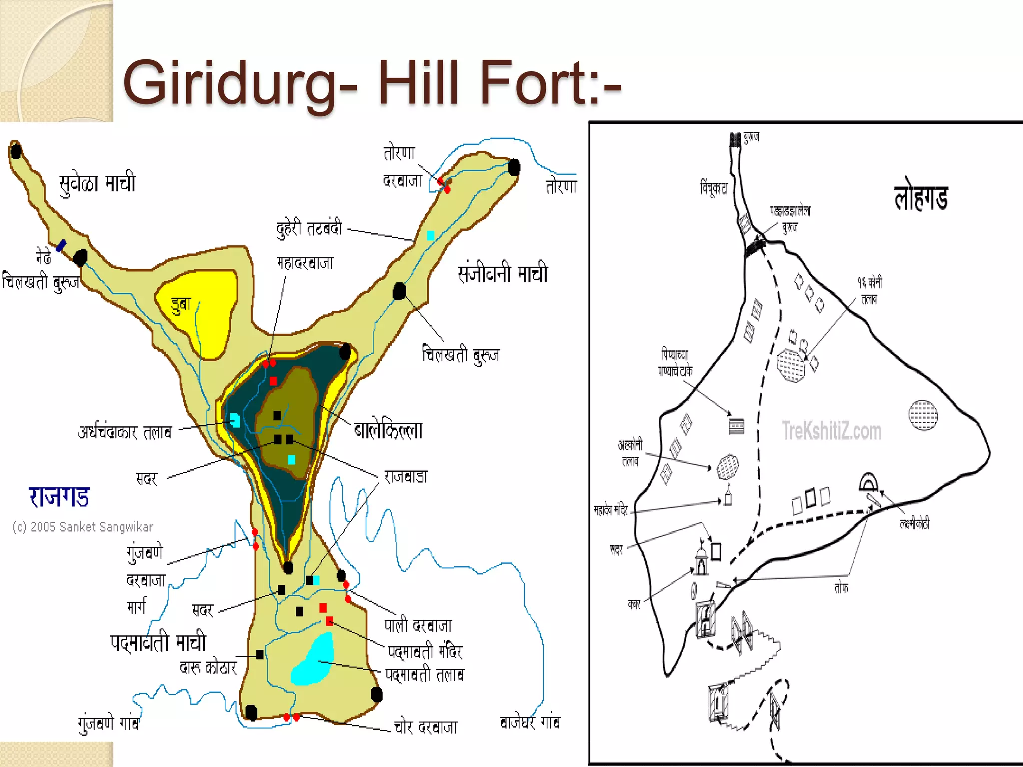 दुर्ग राजा जाणता राजा छत्रपती शिवाजी राजा Forts in maharashtra | PPTX