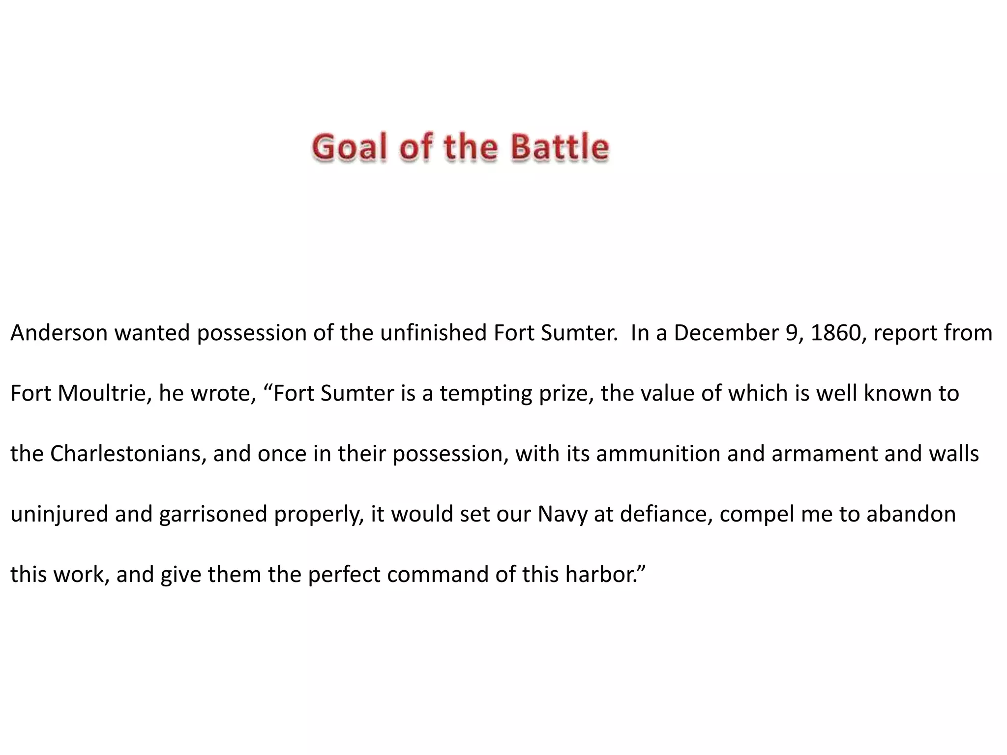 Fort sumter powerpoint | PPTX