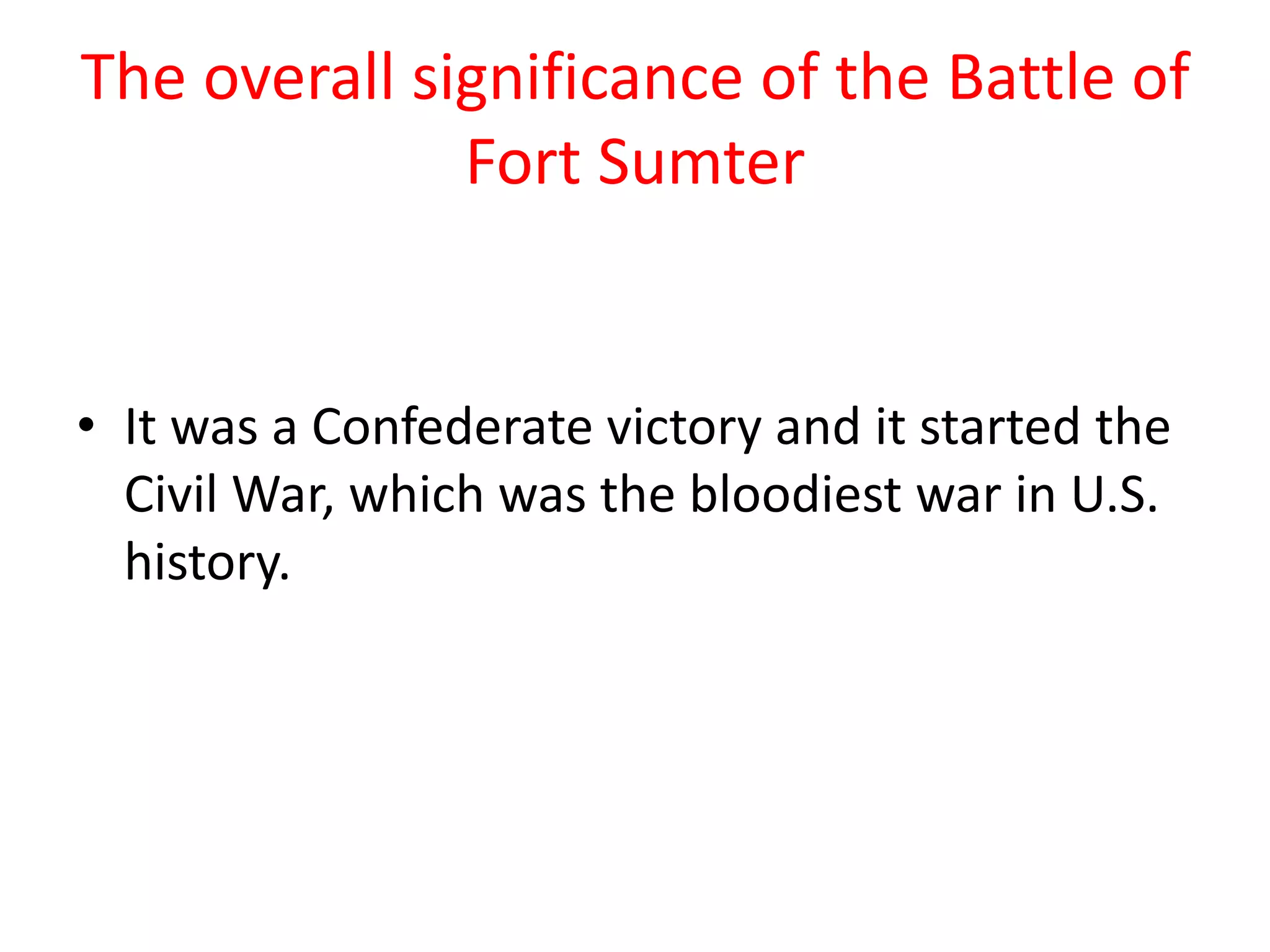 Fort sumter powerpoint | PPTX