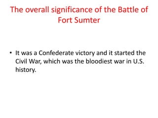 Fort sumter powerpoint | PPTX