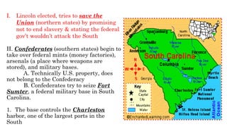 Fort Sumter war the attack / american civil war | PPTX