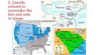 Fort Sumter war the attack / american civil war | PPTX
