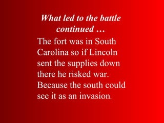 Fort Sumter Battle | PPT