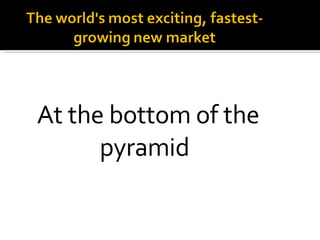 Fortune At The Bottom Of Pyramid | PPT