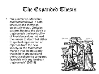 Fortune In Martson’S The Malcontent | PPTX