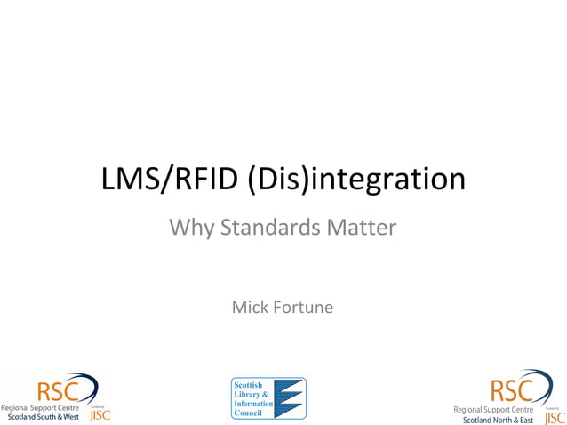 LMS/RFID (Dis)integration: why standards matter | PPS
