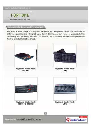 Fortune Marketing Private Limited, Delhi, Keyboard | PDF | Computer Peripherals | Computing