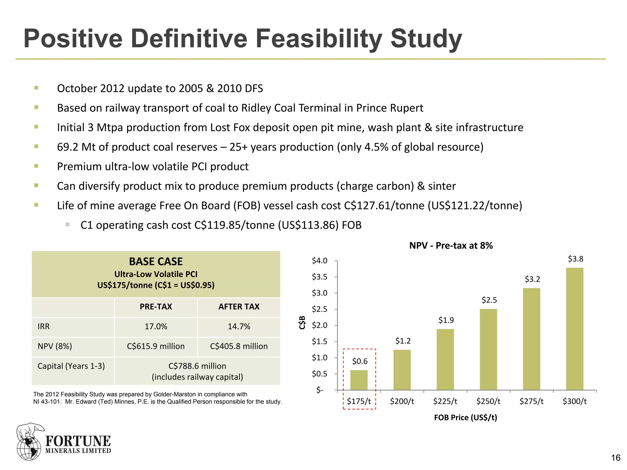 Fortune mineralsfeb13presentation | PPT