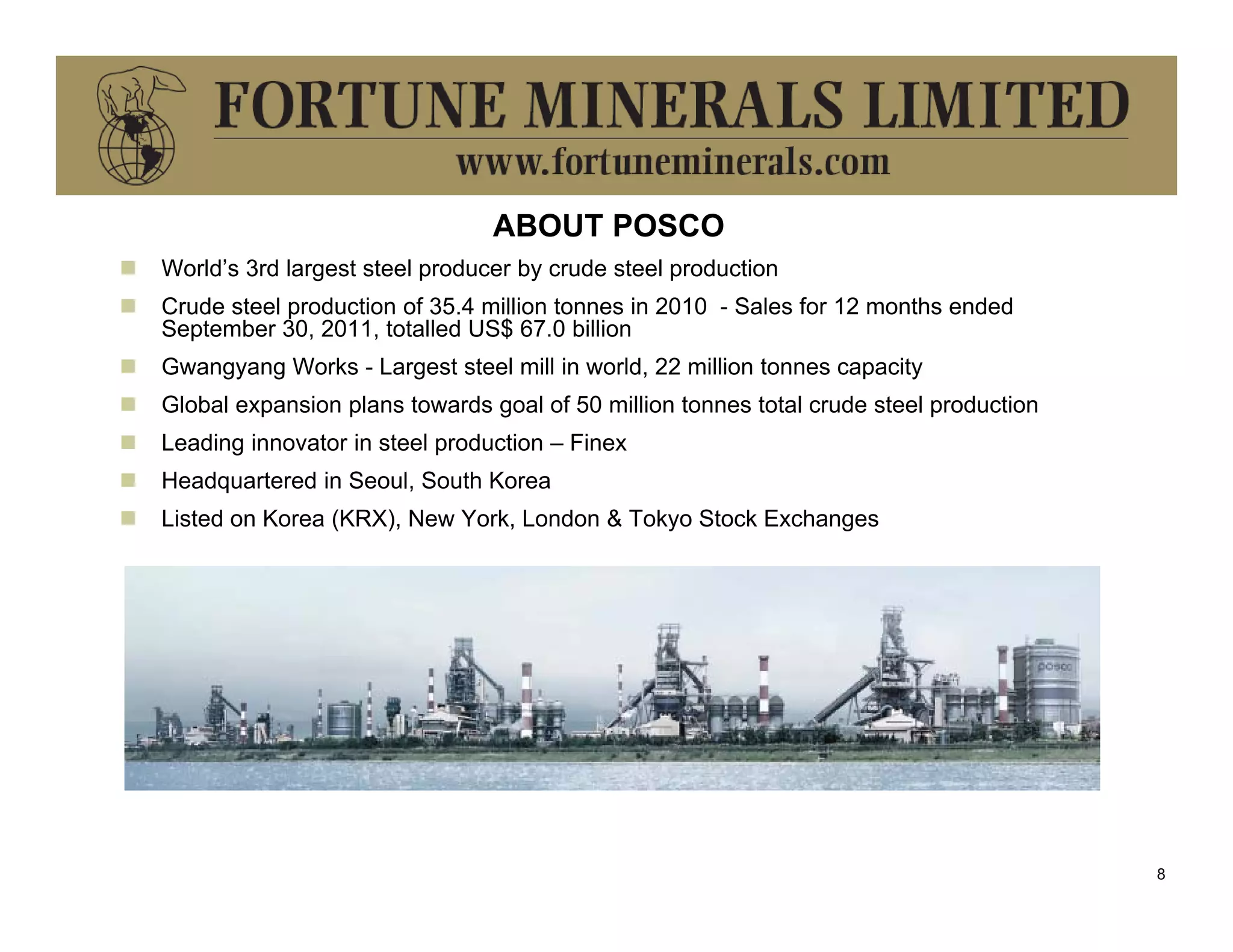 Fortune minerals march 2012 investor presentation | PDF