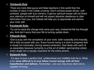 Forty rules of love | PPTX