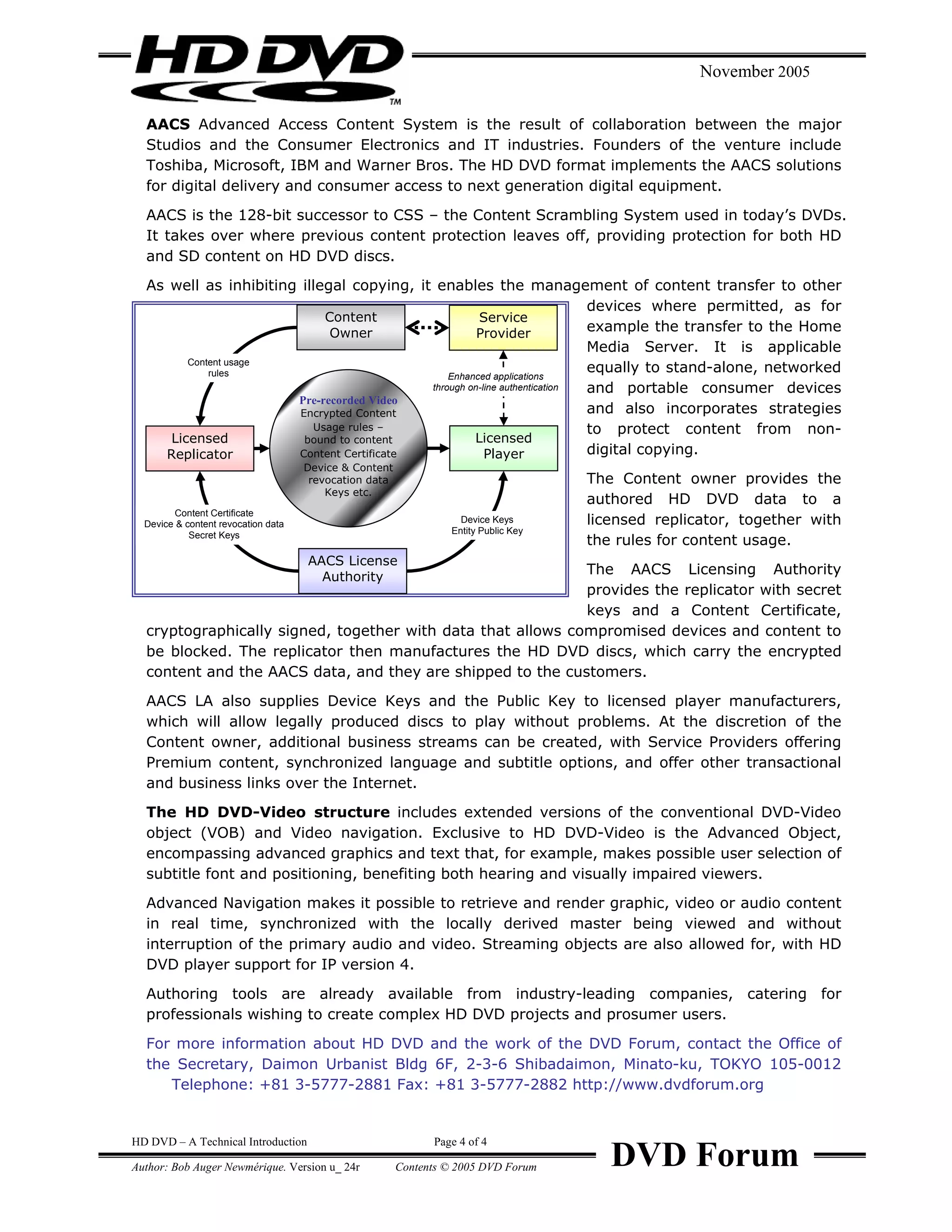 HD-DVD Technical Introduction | PDF