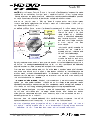 HD-DVD Technical Introduction | PDF