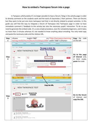 Forum in a page | PDF