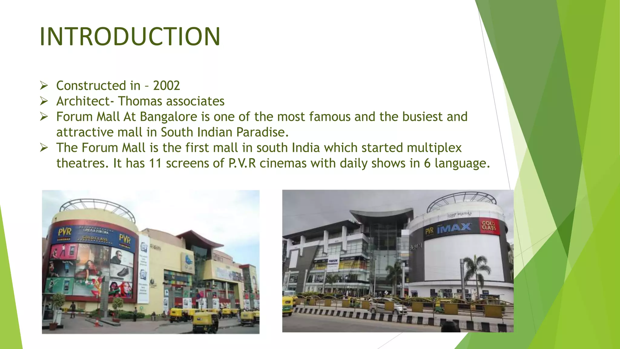 Forum mall banglore case study | PPTX
