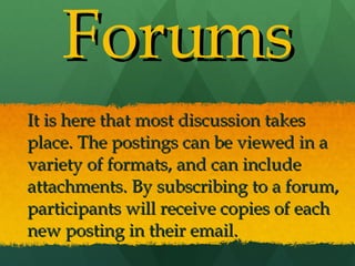 Forum Moodle English | PPT