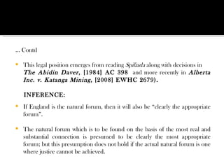 Forum non conveniens | PPT