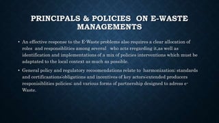 e-waste management practices | PPTX