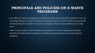 e-waste management practices | PPTX
