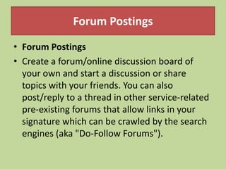 Forum posting | PPTX