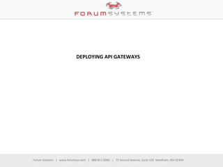 Best Practices in Deploying API Gateways | PPT