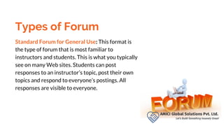 Forum vs Blog | PPT