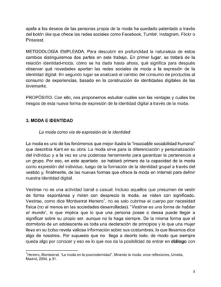 Identidad y consumo de moda en la era digital | PDF