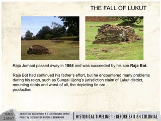 Historical Timeline of Lukut before British Colonial | PPTX