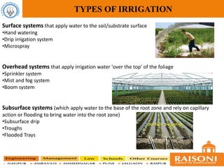 irrigation ideas | PPTX